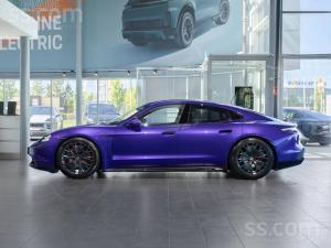 Violet Porsche Taycan 2025 in Riga, with an engine capacity of 0.00 L and mileage of 300 thousand km for 138900 €, photo 3 on AUTOMOTO.COM.LV