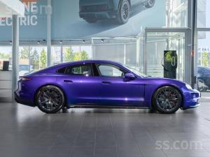 Violet Porsche Taycan 2025 in Riga, with an engine capacity of 0.00 L and mileage of 300 thousand km for 138900 €, photo 8 on AUTOMOTO.COM.LV