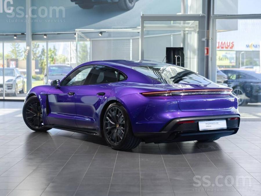 Violet Porsche Taycan 2025 in Riga, with an engine capacity of 0.00 L and mileage of 300 thousand km for 138900 €, photo 11 on AUTOMOTO.COM.LV