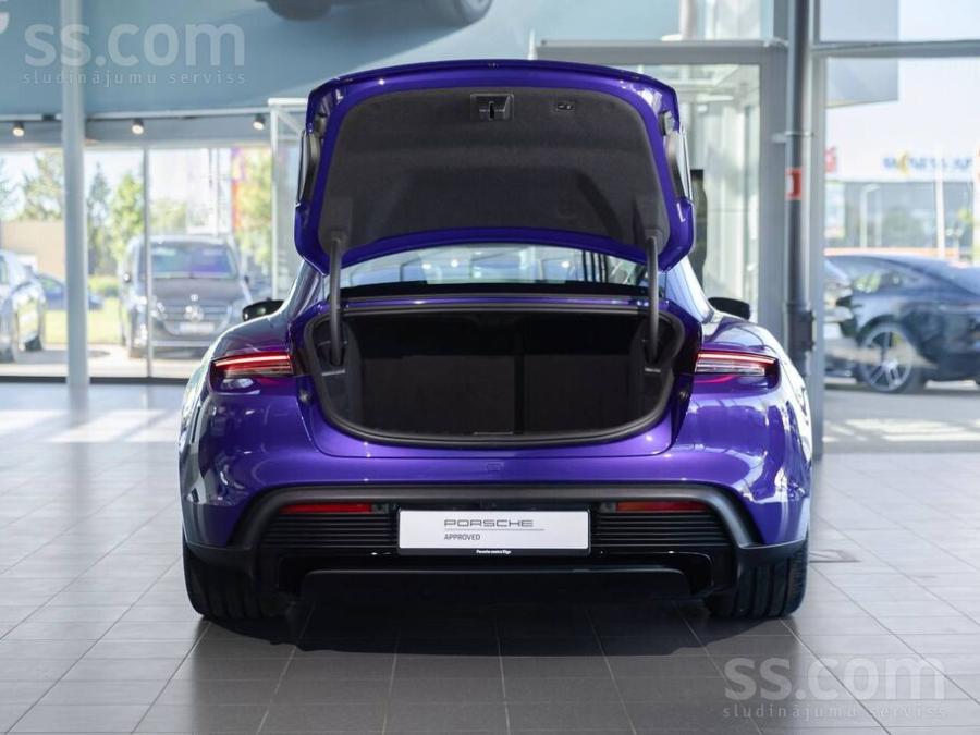 Violet Porsche Taycan 2025 in Riga, with an engine capacity of 0.00 L and mileage of 300 thousand km for 138900 €, photo 15 on AUTOMOTO.COM.LV