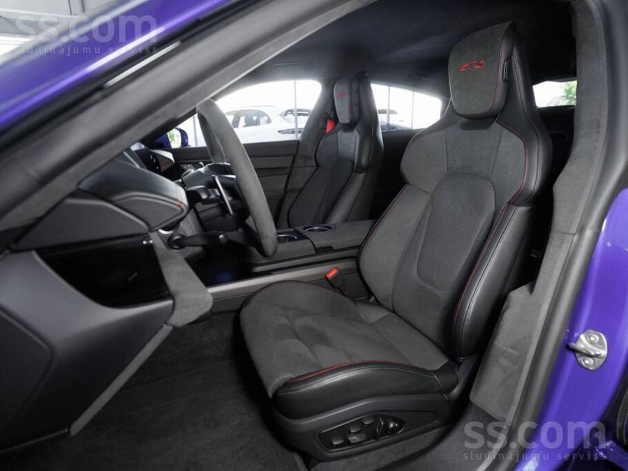 Violet Porsche Taycan 2025 in Riga, with an engine capacity of 0.00 L and mileage of 300 thousand km for 138900 €, photo 36 on AUTOMOTO.COM.LV