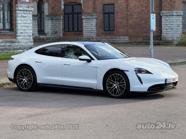 Balts Porsche Taycan 2021 Tallina, ar dzinēja tilpumu 0.00 L un nobraukumu 65 tūkst. km par 66666 €, foto  vietnē AUTOMOTO.COM.LV