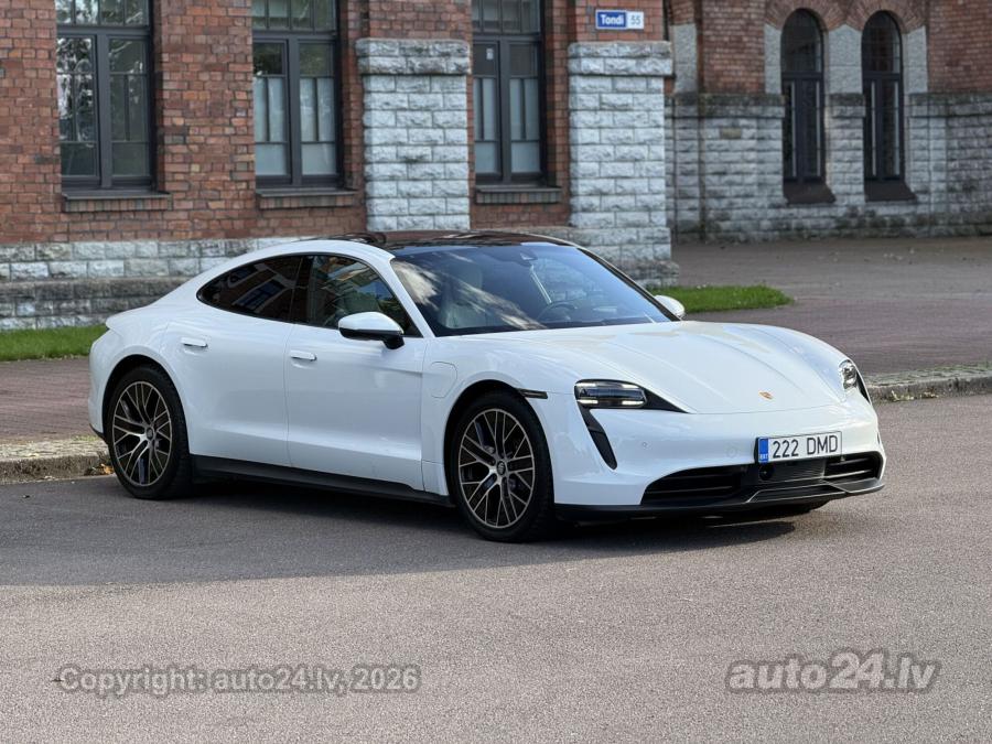 White Porsche Taycan 2021 in Tallinn, with an engine capacity of 0.00 L and mileage of 65 thousand km for 66666 €, photo 3 on AUTOMOTO.COM.LV