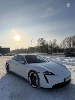 Balts Porsche Taycan 2020 Kauņa, ar dzinēja tilpumu 0.00 L un nobraukumu 86 tūkst. km par 58000 €, foto  vietnē AUTOMOTO.COM.LV