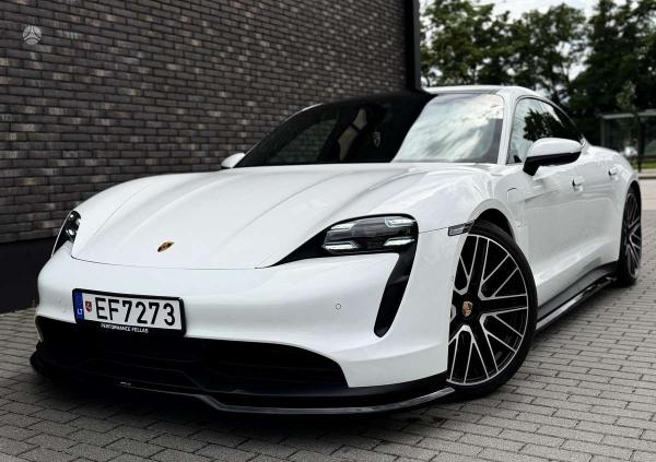 White Porsche Taycan 2020 in Kaunas, with an engine capacity of 0.00 L and mileage of 54 thousand km for 50000 €, photo 3 on AUTOMOTO.COM.LV
