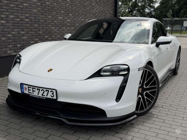 White Porsche Taycan 2020 in Kaunas, with an engine capacity of 0.00 L and mileage of 54 thousand km for 50000 €, photo 8 on AUTOMOTO.COM.LV