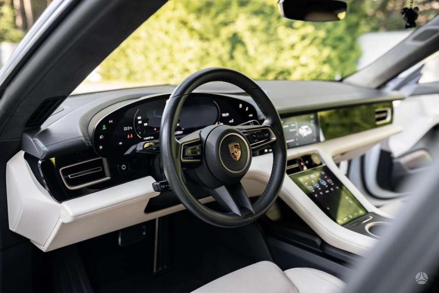 Balts Porsche Taycan 2020 Tallina, ar dzinēja tilpumu 0.00 L un nobraukumu 119 tūkst. km par 67900 €, foto 8 vietnē AUTOMOTO.COM.LV