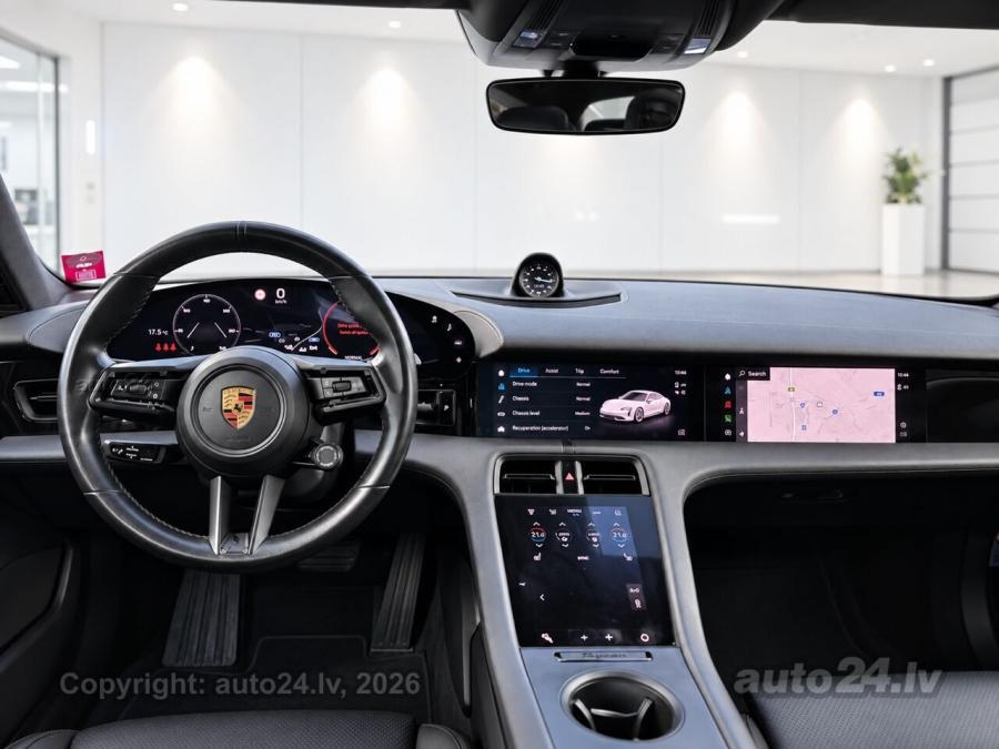 White Porsche Taycan 2020 in Tallinn, with an engine capacity of 0.00 L and mileage of 135 thousand km for 53900 €, photo 7 on AUTOMOTO.COM.LV