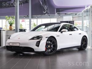 White Porsche Taycan 2024 in Riga, with an engine capacity of 0.00 L and mileage of 30 thousand km for 105900 €, photo  on AUTOMOTO.COM.LV