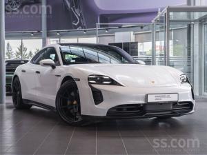 White Porsche Taycan 2024 in Riga, with an engine capacity of 0.00 L and mileage of 30 thousand km for 105900 €, photo 11 on AUTOMOTO.COM.LV