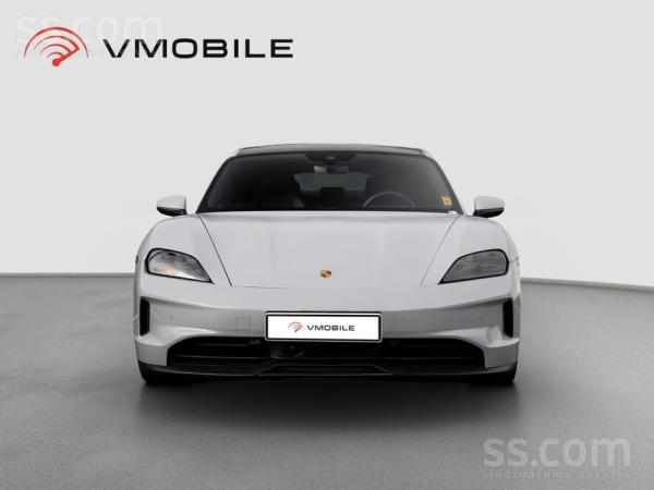 White Porsche Taycan 2024 in Riga, with an engine capacity of 0.00 L and mileage of 21 thousand km for 93380 €, photo 4 on AUTOMOTO.COM.LV
