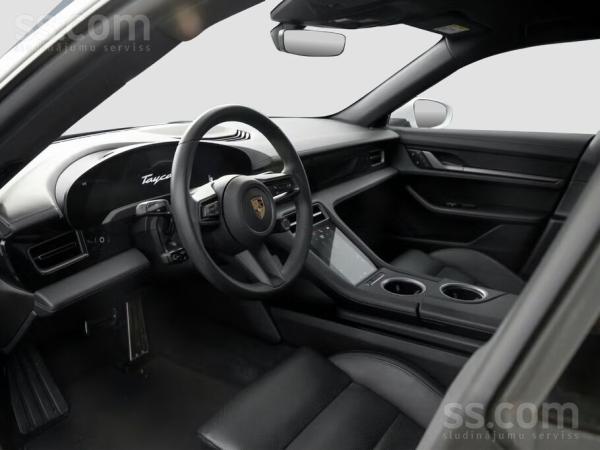 White Porsche Taycan 2024 in Riga, with an engine capacity of 0.00 L and mileage of 21 thousand km for 93380 €, photo 6 on AUTOMOTO.COM.LV