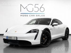 White Porsche Taycan 2021 in Riga, with an engine capacity of 0.00 L and mileage of 42 thousand km for 59900 €, photo  on AUTOMOTO.COM.LV