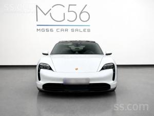White Porsche Taycan 2021 in Riga, with an engine capacity of 0.00 L and mileage of 42 thousand km for 59900 €, photo 4 on AUTOMOTO.COM.LV