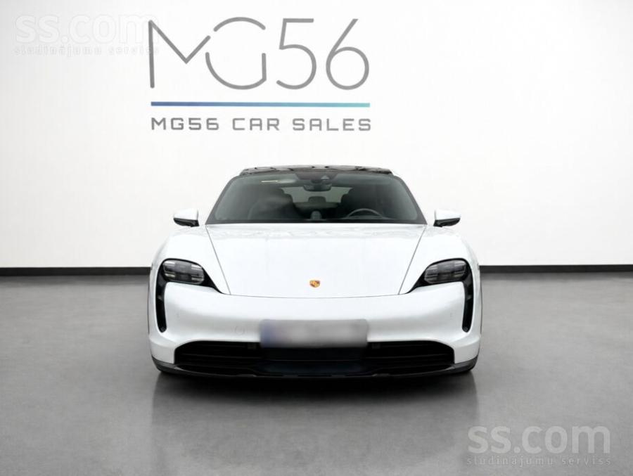 White Porsche Taycan 2021 in Riga, with an engine capacity of 0.00 L and mileage of 42 thousand km for 59900 €, photo 4 on AUTOMOTO.COM.LV
