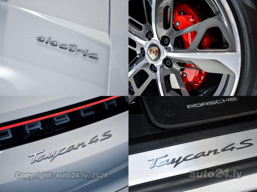 White Porsche Taycan 2022 in Tallinn, with an engine capacity of 0.00 L and mileage of 25 thousand km for 71000 €, photo 30 on AUTOMOTO.COM.LV
