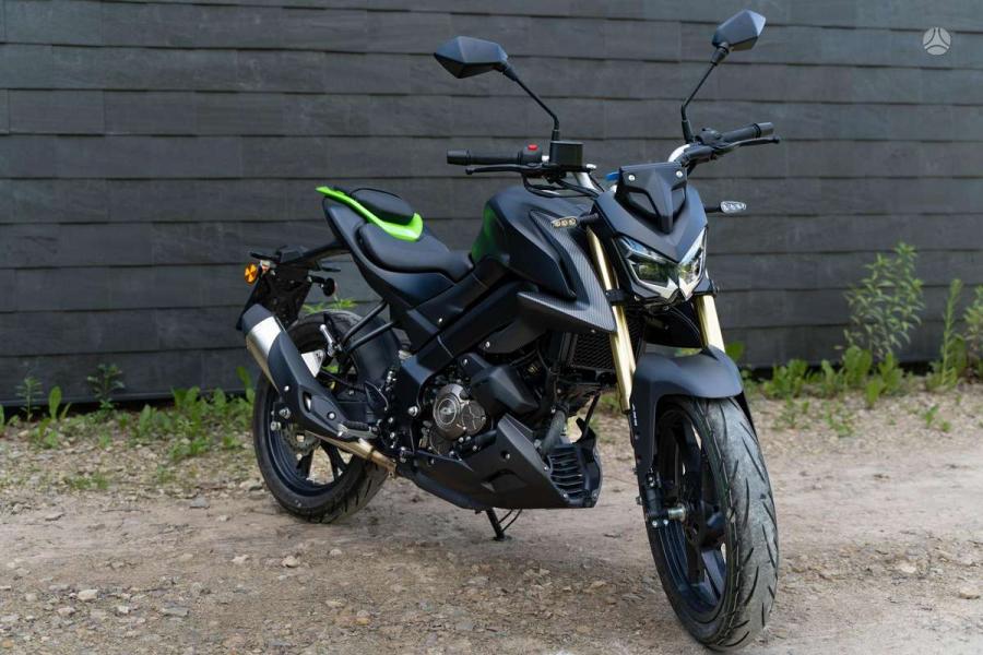 Melns QJ Motor SRK 125S 2025 Viļņa, ar dzinēja tilpumu 0.13 L un nobraukumu 4 tūkst. km par 2100 €, foto 1 vietnē AUTOMOTO.COM.LV