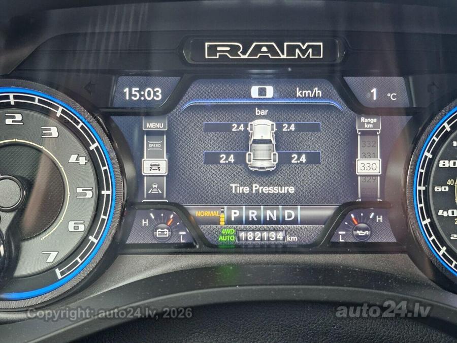 Melns Ram 1500 2022 Tallina, ar dzinēja tilpumu 5.70 L un nobraukumu 182 tūkst. km par 60000 €, foto 8 vietnē AUTOMOTO.COM.LV