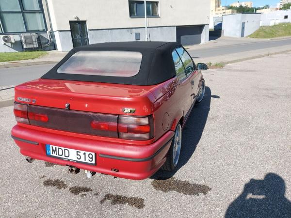 Red Renault 19 1993 in Vilnius, with an engine capacity of 1.80 L and mileage of 146 thousand km for 5000 €, photo 3 on AUTOMOTO.COM.LV
