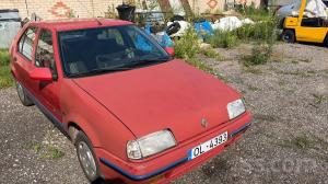 Sarkans Renault 19 1991 Daugavpils, ar dzinēja tilpumu 1.80 L un nobraukumu 198 tūkst. km par 500 €, foto  vietnē AUTOMOTO.COM.LV
