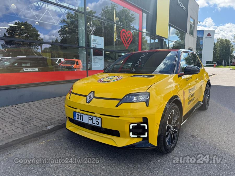 Renault 5 E-Tech 2025 in Tallinn, with an engine capacity of 0.00 L and mileage of 9 thousand km for 31490 €, photo 1 on AUTOMOTO.COM.LV