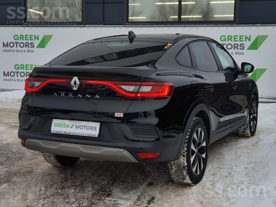 Black Renault Arkana 2023 in Riga, with an engine capacity of 1.30 L and mileage of 64 thousand km for 17900 €, photo 34 on AUTOMOTO.COM.LV