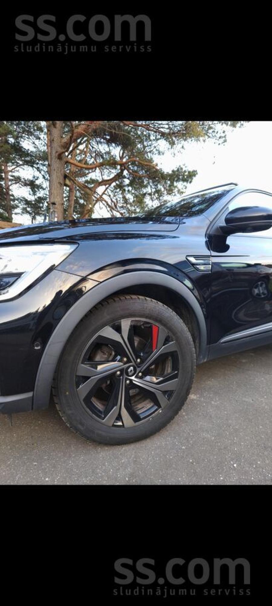 Black Renault Arkana 2022 in Jurmala, with an engine capacity of 1.60 L and mileage of 87 thousand km for 25000 €, photo 4 on AUTOMOTO.COM.LV