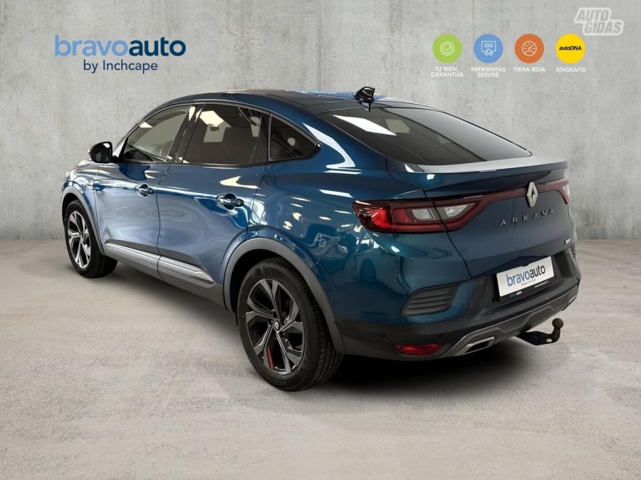 Blue Renault Arkana 2022 in Vilnius, with an engine capacity of 1.60 L and mileage of 67 thousand km for 19700 €, photo 4 on AUTOMOTO.COM.LV