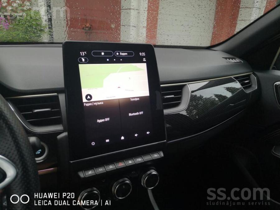 Blue Renault Arkana 2024 in Riga, with an engine capacity of 1.60 L and mileage of 60 thousand km for 23000 €, photo 11 on AUTOMOTO.COM.LV