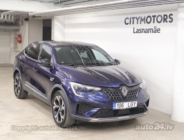 Blue Renault Arkana 2024 in Tallinn, with an engine capacity of 1.60 L and mileage of 46 thousand km for 23900 €, photo 5 on AUTOMOTO.COM.LV