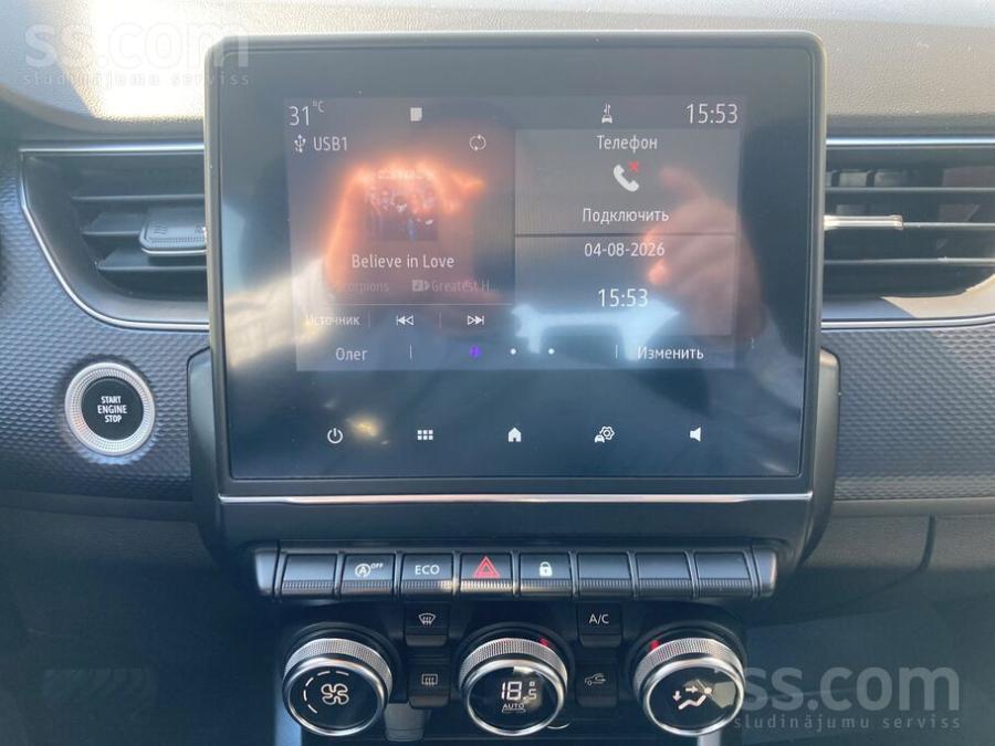 Grey Renault Arkana 2021 in Daugavpils, with an engine capacity of 1.30 L and mileage of 64 thousand km for 15000 €, photo 15 on AUTOMOTO.COM.LV