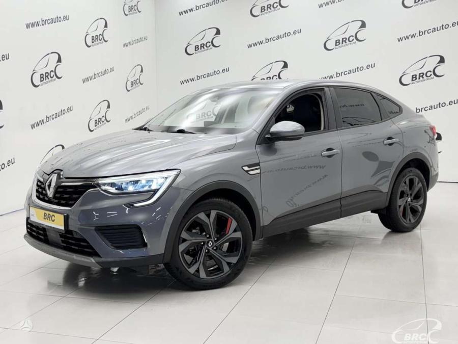 Grey Renault Arkana 2021 in Vilnius, with an engine capacity of 1.60 L and mileage of 31 thousand km for 14990 €, photo 1 on AUTOMOTO.COM.LV