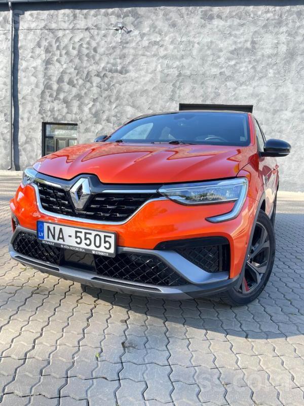 Orange Renault Arkana 2021 in Riga, with an engine capacity of 1.30 L and mileage of 77 thousand km for 15400 €, photo 6 on AUTOMOTO.COM.LV