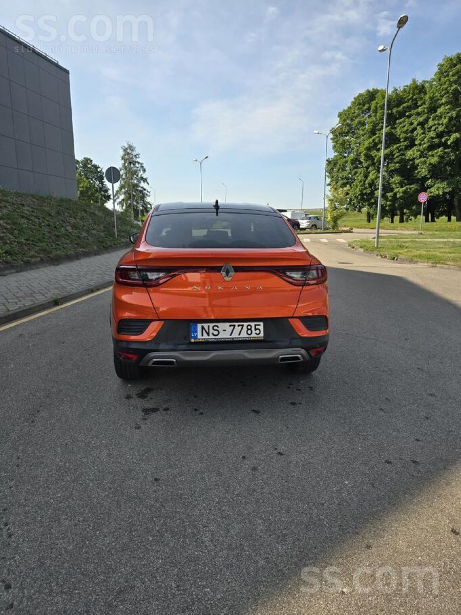 Orange Renault Arkana 2021 in Daugavpils, with an engine capacity of 1.30 L and mileage of 19 thousand km for 19000 €, photo 7 on AUTOMOTO.COM.LV