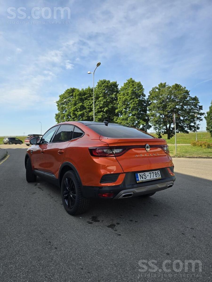 Orange Renault Arkana 2021 in Daugavpils, with an engine capacity of 1.30 L and mileage of 19 thousand km for 19000 €, photo 8 on AUTOMOTO.COM.LV