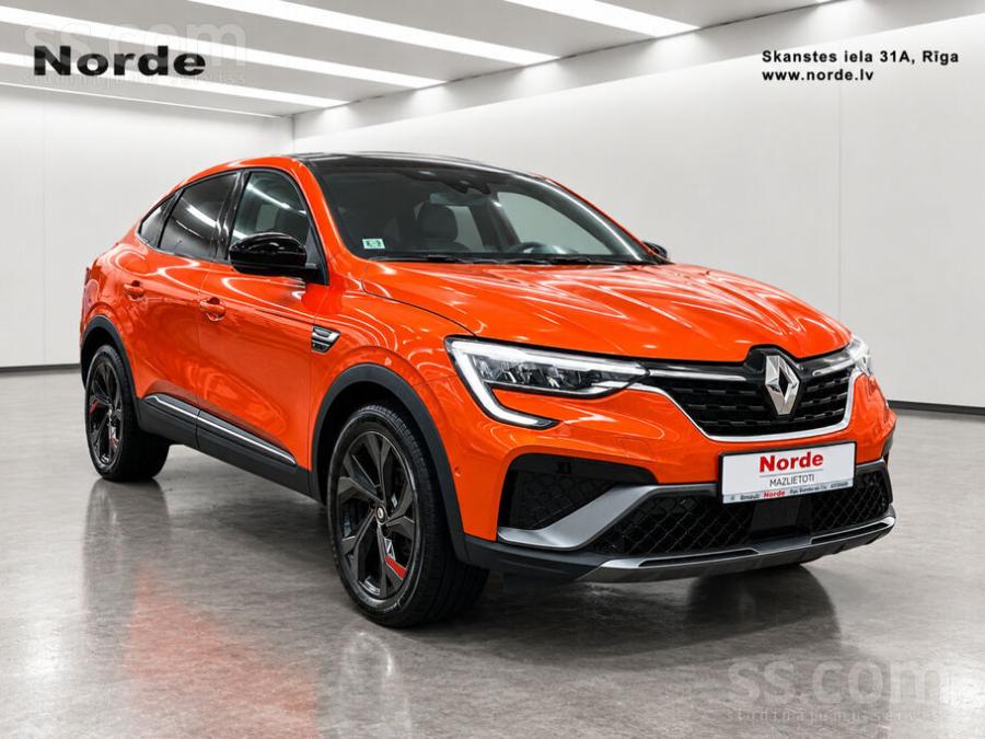 Orange Renault Arkana 2022 in Riga, with an engine capacity of 1.30 L and mileage of 42 thousand km for 19990 €, photo 3 on AUTOMOTO.COM.LV