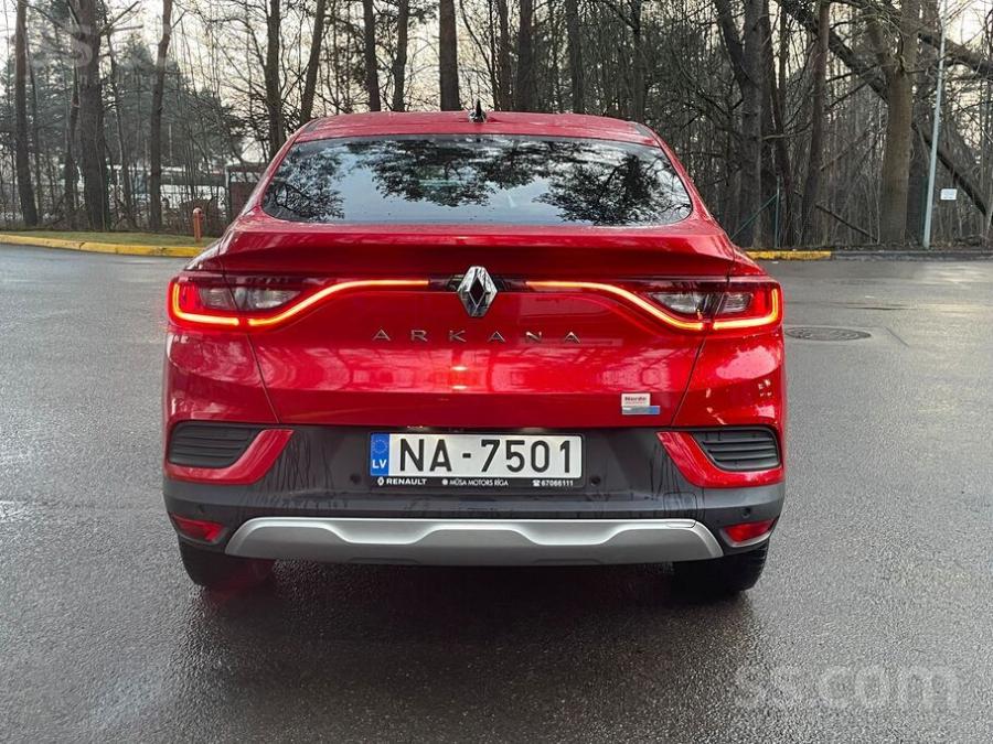 Red Renault Arkana 2021 in Riga, with an engine capacity of 1.60 L and mileage of 0 thousand km for 16799 €, photo 4 on AUTOMOTO.COM.LV