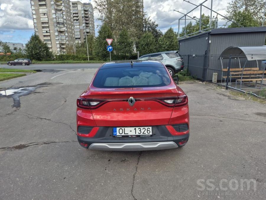Red Renault Arkana 2021 in Riga, with an engine capacity of 1.30 L and mileage of 43 thousand km for 18990 €, photo 8 on AUTOMOTO.COM.LV