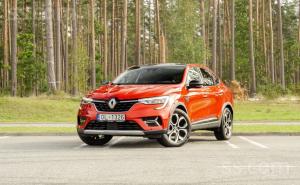 Красный Рено Arkana 2021 в Рига, объемом двигателя 1.30 л и пробегом 43 тыс. км за 18990 €, фото  на AUTOMOTO.COM.LV