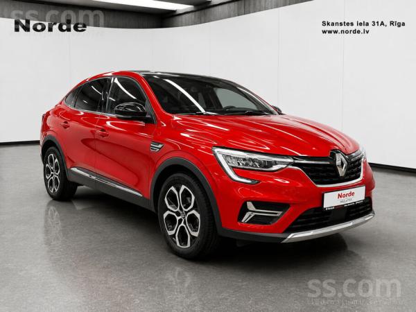 Red Renault Arkana 2021 in Riga, with an engine capacity of 1.30 L and mileage of 87 thousand km for 14990 €, photo 2 on AUTOMOTO.COM.LV