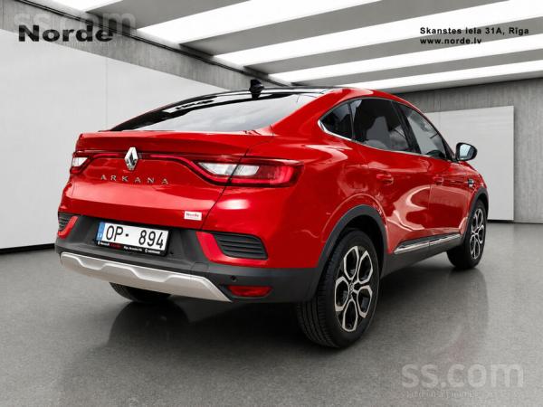 Red Renault Arkana 2021 in Riga, with an engine capacity of 1.30 L and mileage of 87 thousand km for 14990 €, photo 4 on AUTOMOTO.COM.LV