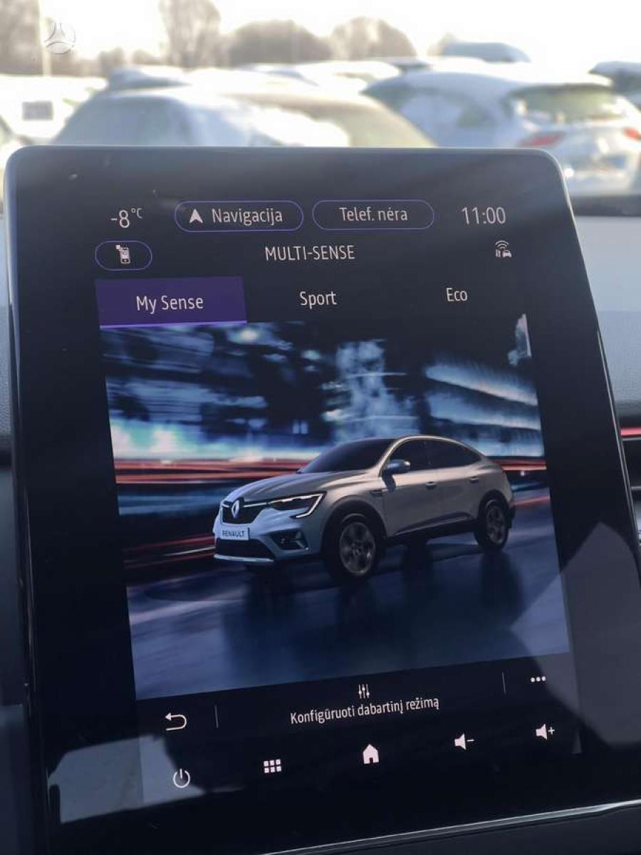 White Renault Arkana 2021 in Taurage, with an engine capacity of 1.30 L and mileage of 150 thousand km for 13900 €, photo 27 on AUTOMOTO.COM.LV