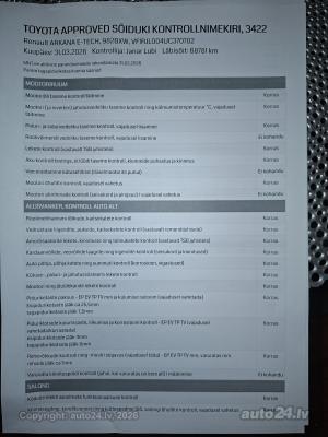 Белый Рено Arkana 2023 в Таллин, объемом двигателя 1.60 л и пробегом 72 тыс. км за 21450 €, фото 30 на AUTOMOTO.COM.LV