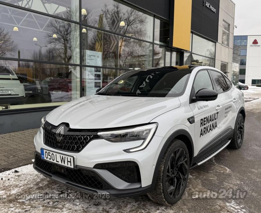 Balts Renault Arkana 2025 Tallina, ar dzinēja tilpumu 1.30 L un nobraukumu 6 tūkst. km par 26990 €, foto 1 vietnē AUTOMOTO.COM.LV