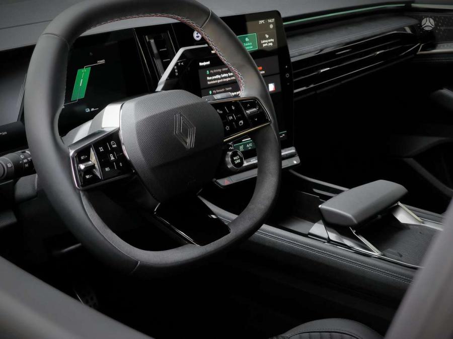 Melns Renault Austral 2026 Kauņa, ar dzinēja tilpumu 1.20 L un nobraukumu 9 tūkst. km par 36900 €, foto 10 vietnē AUTOMOTO.COM.LV