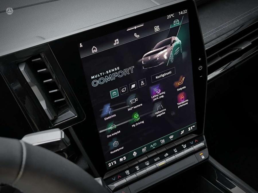 Melns Renault Austral 2026 Kauņa, ar dzinēja tilpumu 1.20 L un nobraukumu 9 tūkst. km par 36900 €, foto 13 vietnē AUTOMOTO.COM.LV
