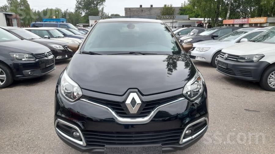 Black Renault Captur 2015 in Riga, with an engine capacity of 1.50 L and mileage of 118 thousand km for 7900 €, photo 1 on AUTOMOTO.COM.LV