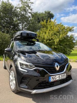 Black Renault Captur 2022 in Riga, with an engine capacity of 1.00 L and mileage of 83 thousand km for 11999 €, photo  on AUTOMOTO.COM.LV