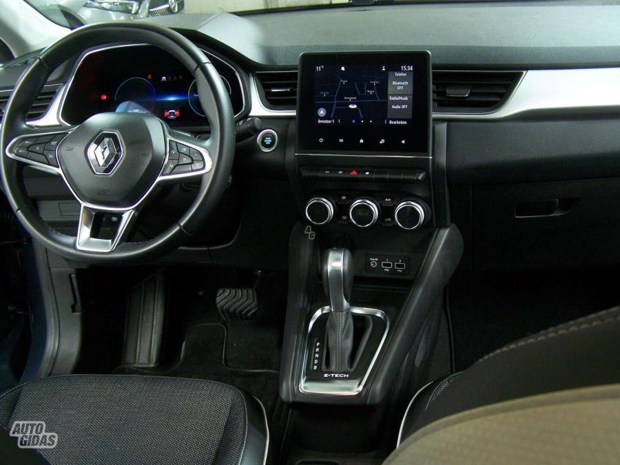 Blue Renault Captur 2023 in Kaunas, with an engine capacity of 1.60 L and mileage of 34 thousand km for 23425 €, photo 11 on AUTOMOTO.COM.LV