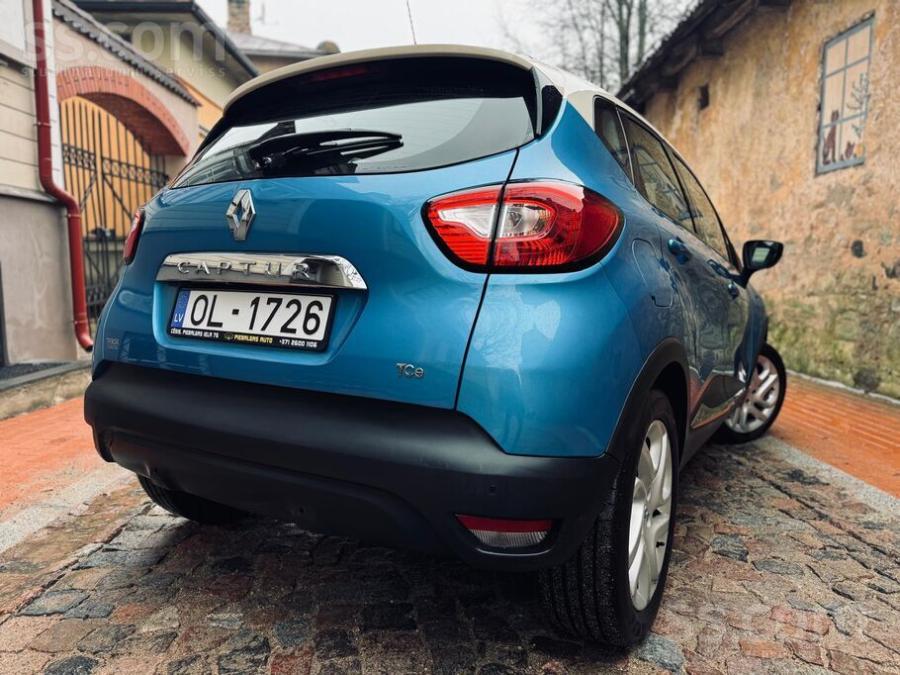 Blue Renault Captur 2014 in Cesis, with an engine capacity of 1.20 L and mileage of 0 thousand km for 7990 €, photo 6 on AUTOMOTO.COM.LV